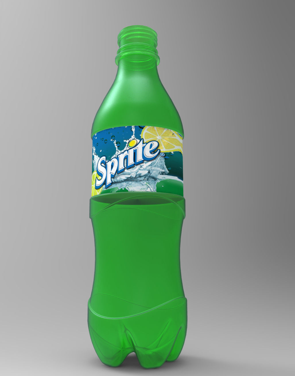 3D model Beverage Bottle Coca Cola Sprite 1000ml VR / AR / low-poly ...