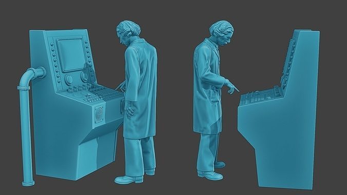 Scientist Male SM1 002 3D model 3D printable | CGTrader
