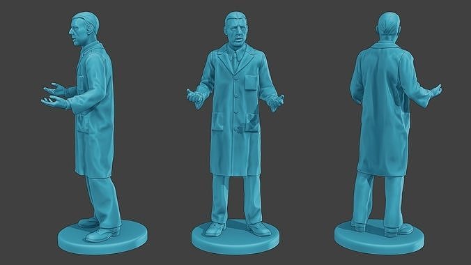 Scientist Male SM1 003 3D model 3D printable | CGTrader