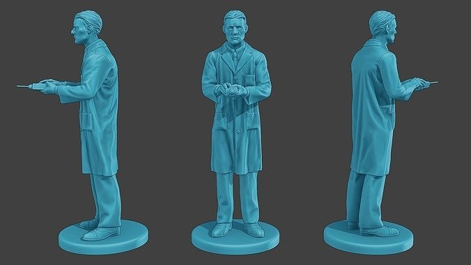 Scientist Male SM1 005 3D model 3D printable | CGTrader