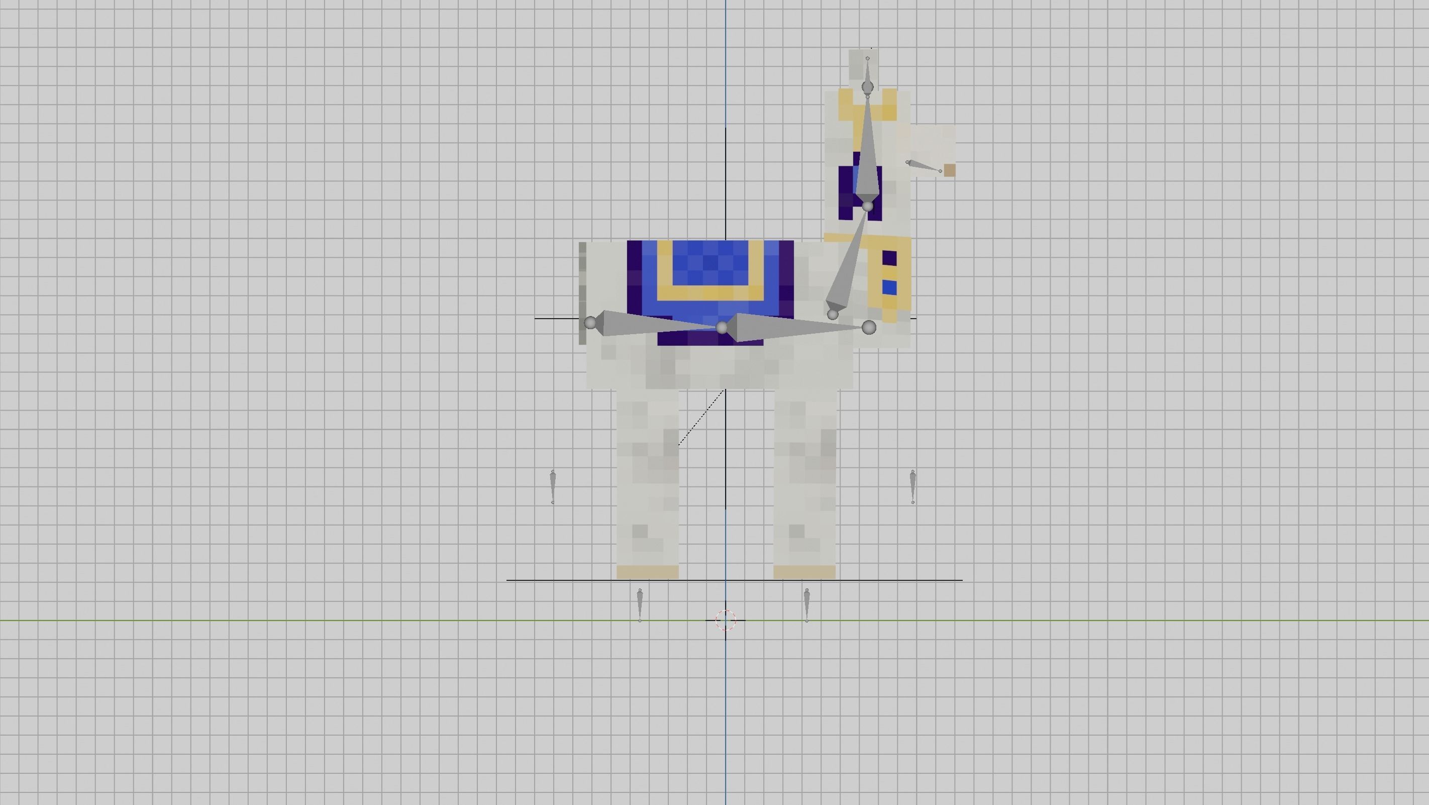 Minecraft Llama 3D model animated rigged | CGTrader