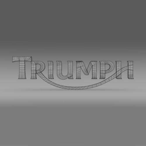 Triumph 3d Logo 3D Model .max .obj .3ds .fbx .c4d .ma .mb - CGTrader.com