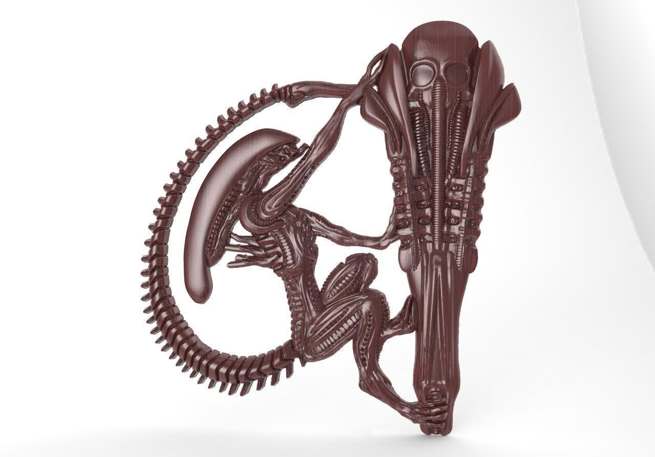 Alien CNC 23 1 3D model 3D printable | CGTrader