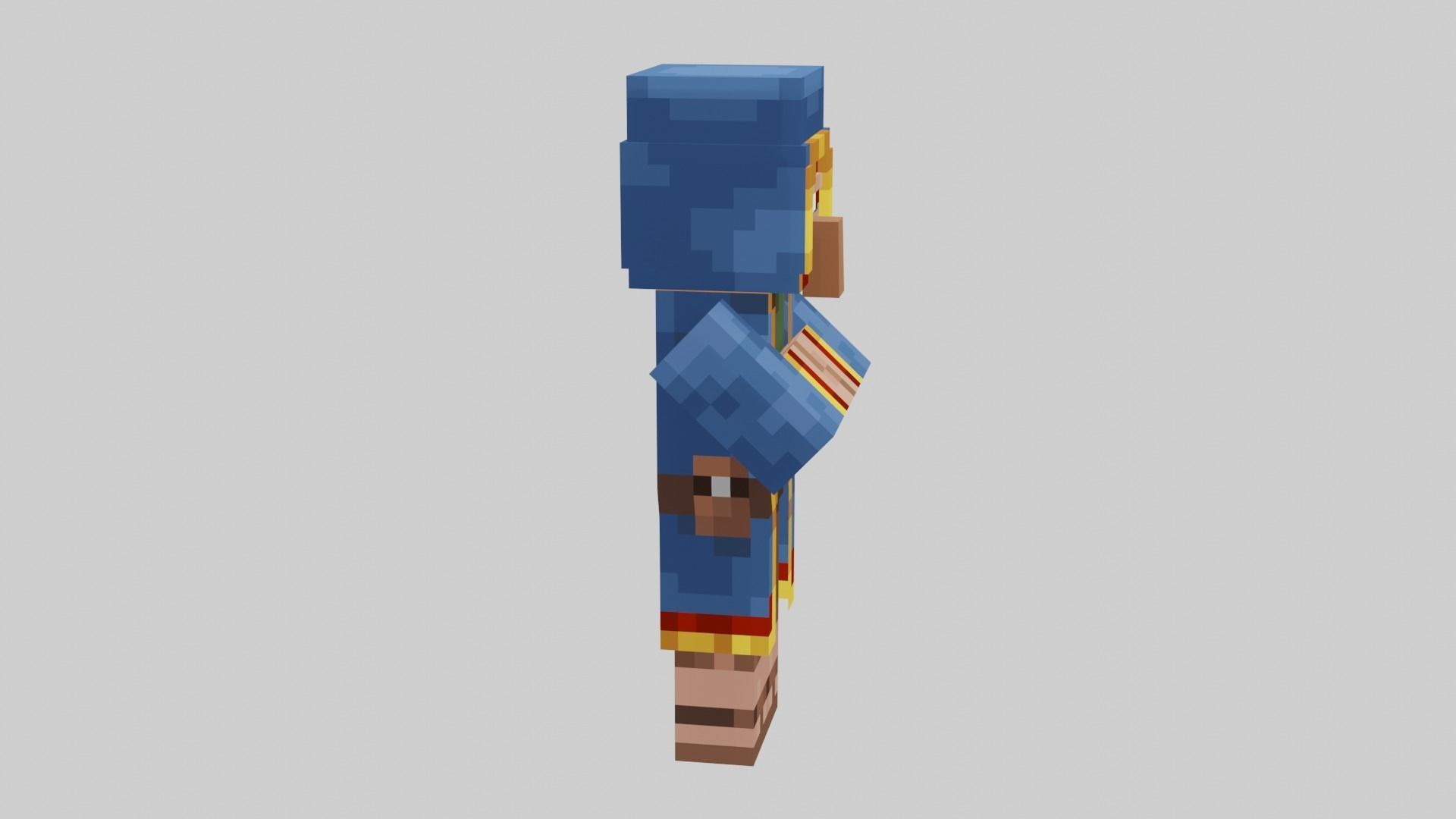 Minecraft Wandering Trader 3D model animated rigged | CGTrader