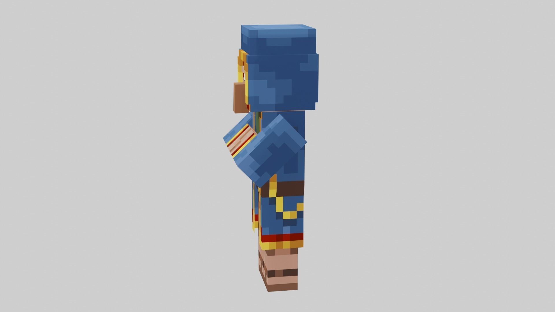 Minecraft Wandering Trader 3D model animated rigged | CGTrader