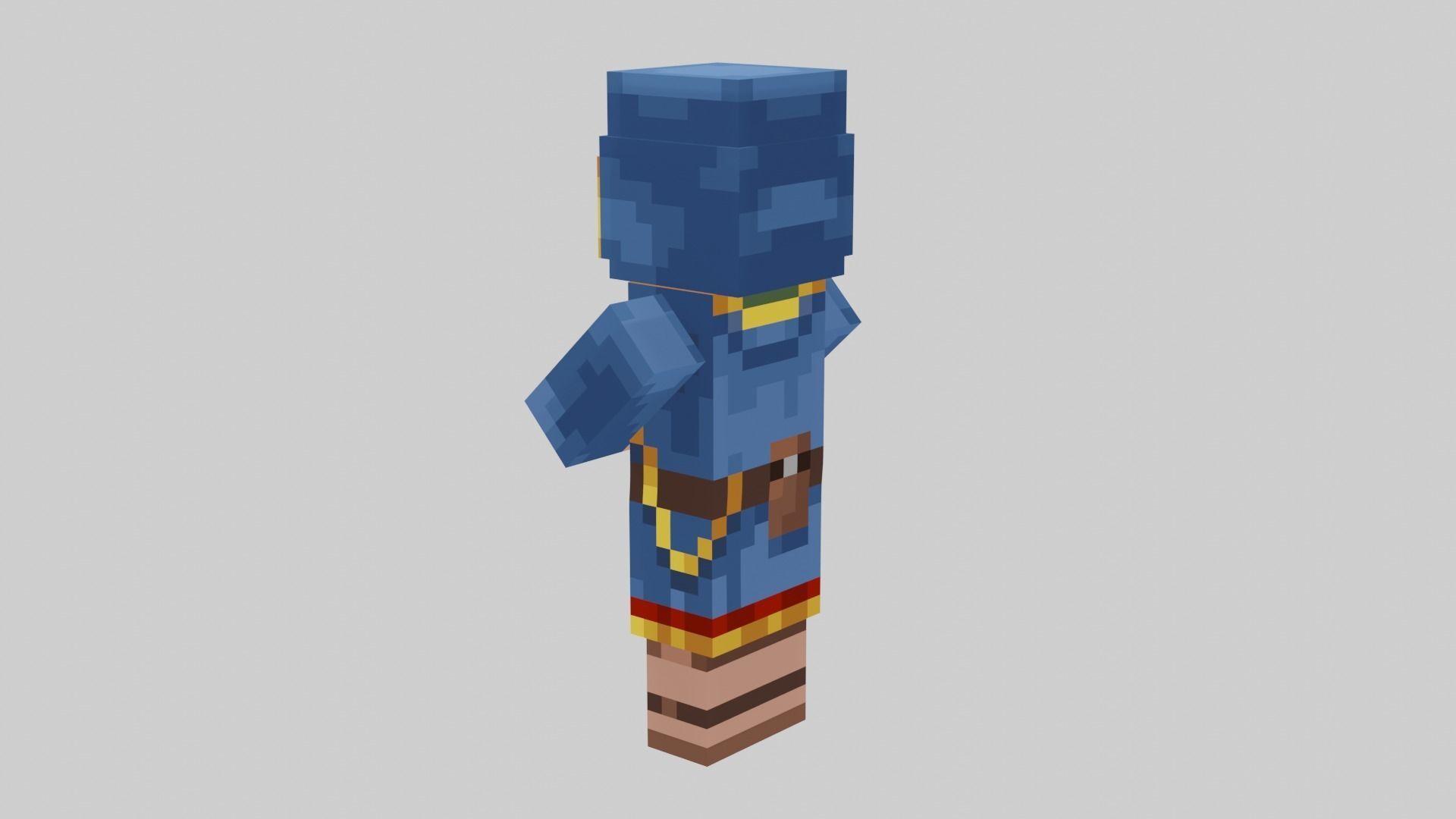 Minecraft Wandering Trader 3D model animated rigged | CGTrader