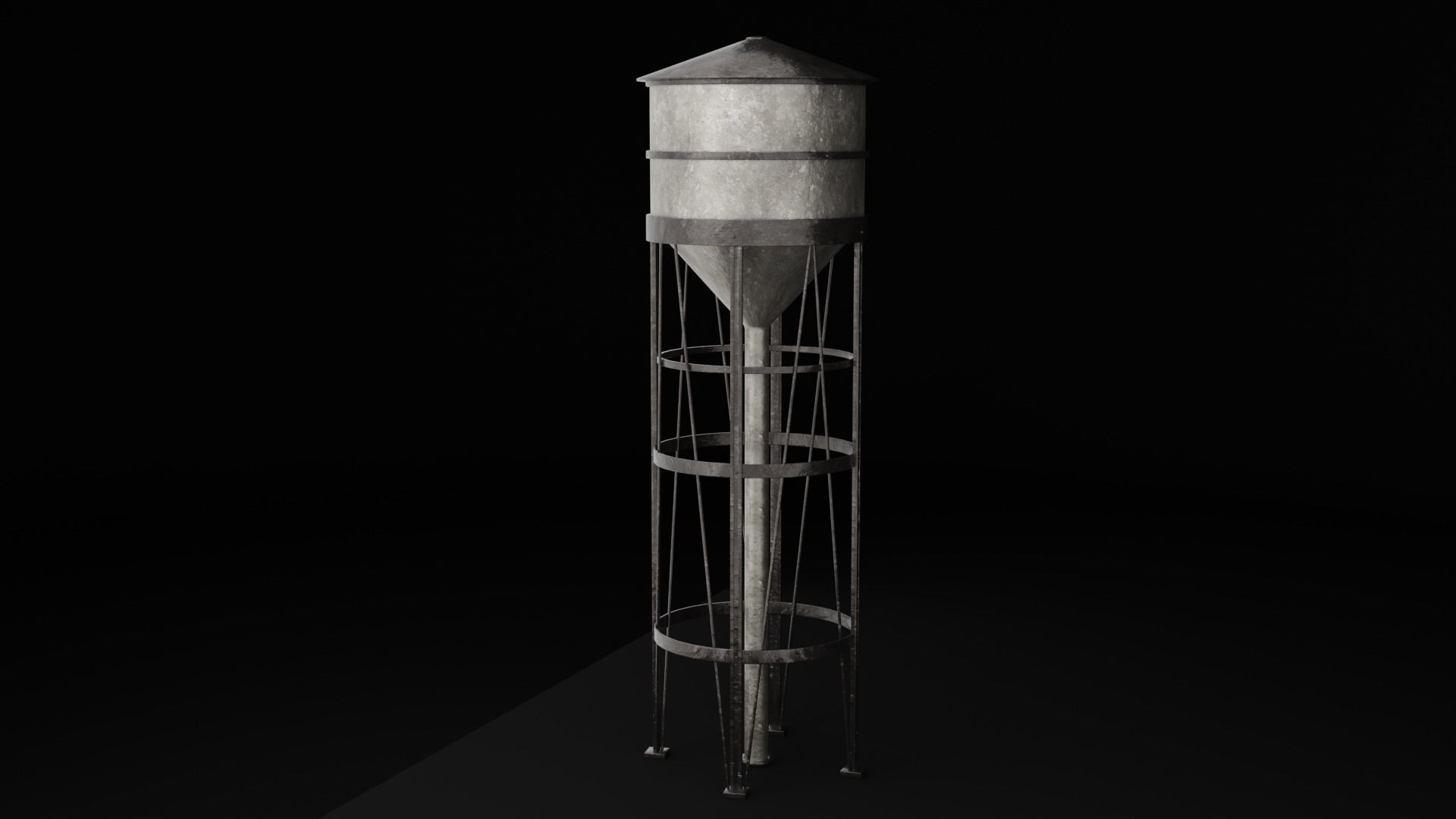 3D model POST APO SILOS SILO CONTAINER OLD TANK DESTROYED COLLECTION VR ...