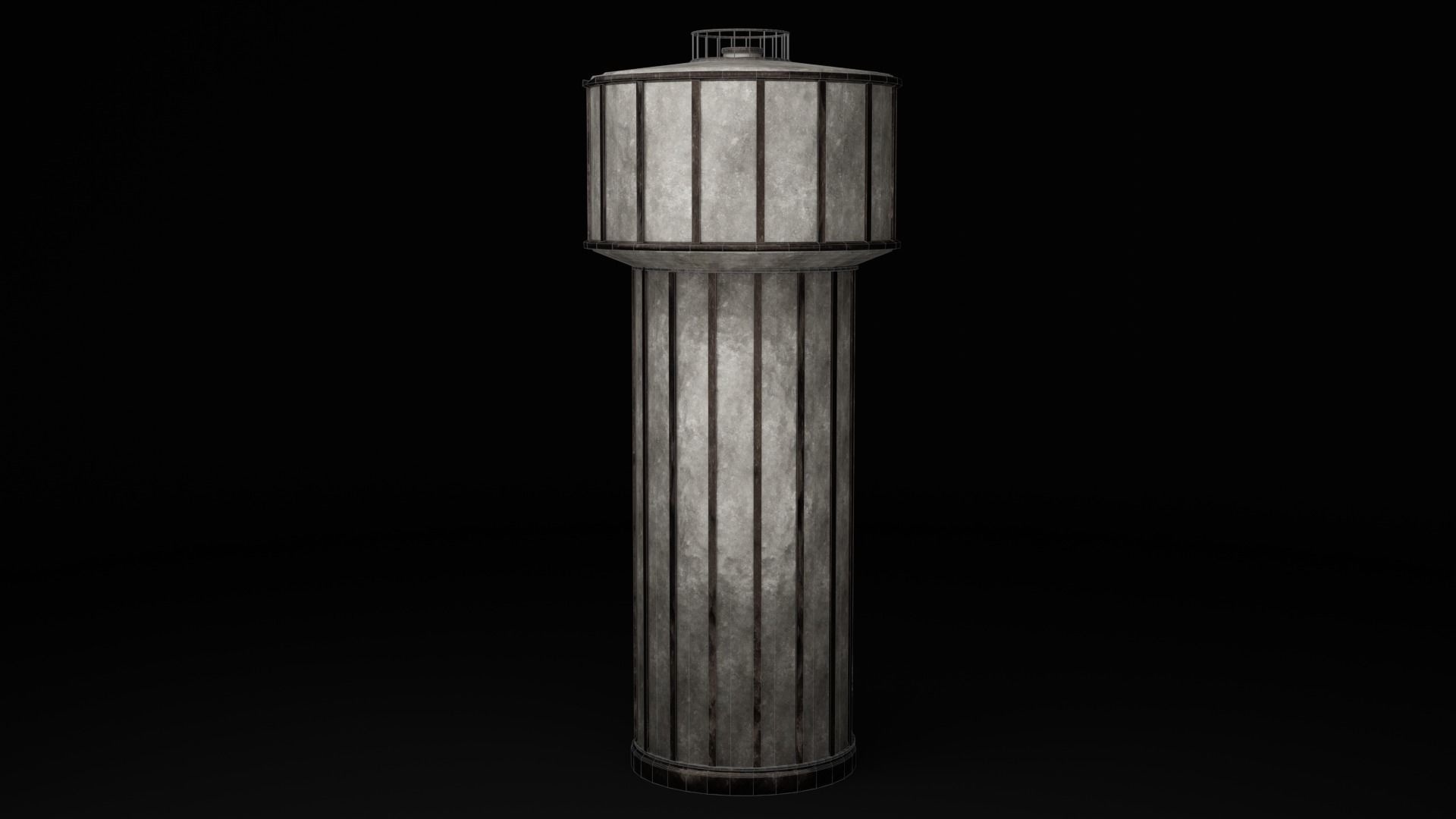 3D model POST APO SILOS SILO CONTAINER OLD TANK DESTROYED COLLECTION VR ...