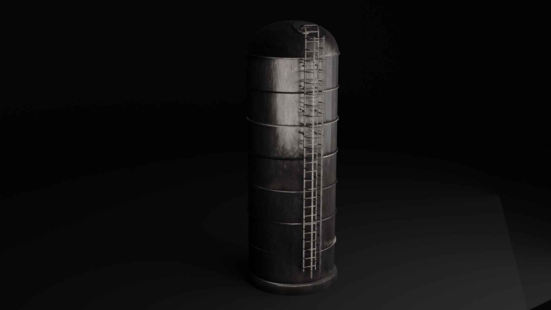 3D model POST APO SILOS SILO CONTAINER OLD TANK DESTROYED COLLECTION VR ...