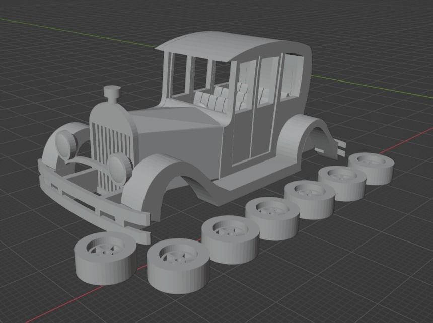 wacky races look like - bulletproof 3D model 3D printable | CGTrader