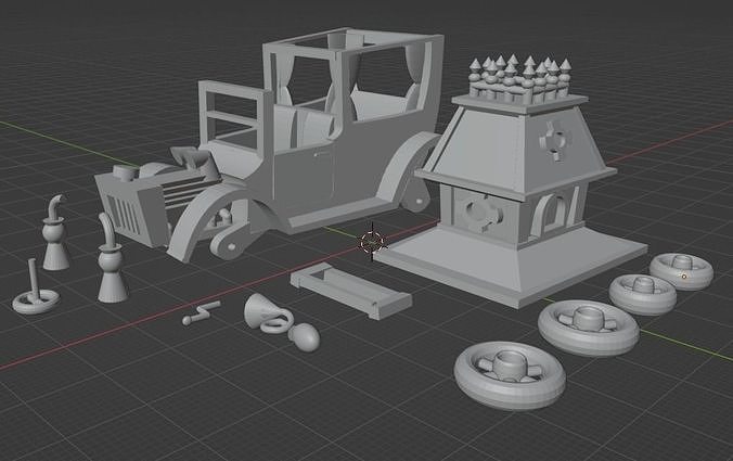 wacky races look like - creepycoupe 3D model 3D printable | CGTrader