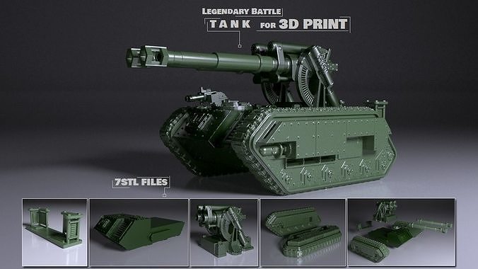 Legendary Battle Tank for 3Dprint 3D model 3D printable | CGTrader