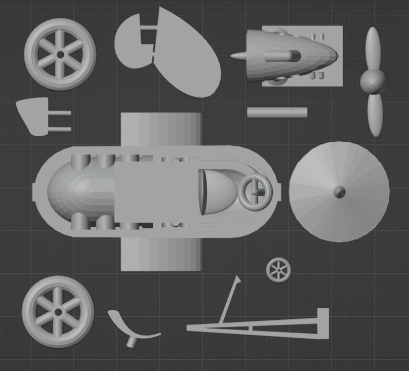 wacky races look like - convert-a-car 3D model 3D printable | CGTrader