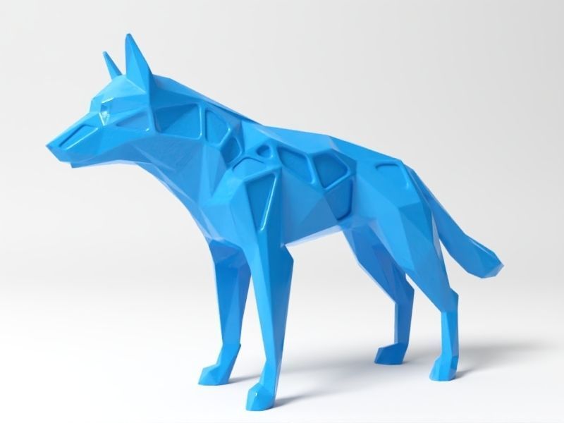 Polygon German Shepherd Dog 3D model 3D printable | CGTrader