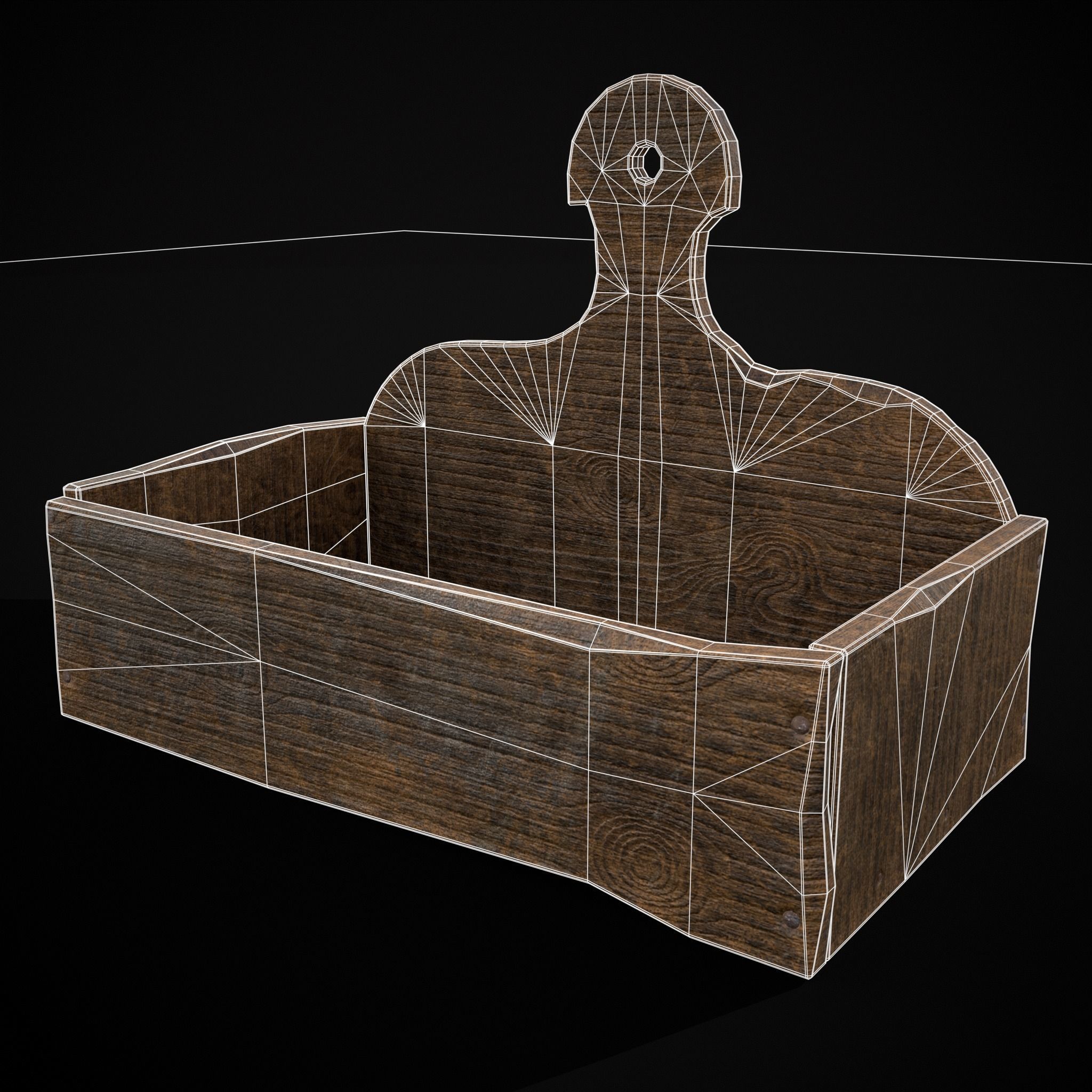 3D model Four Rustic Medieval Crates VR / AR / low-poly | CGTrader