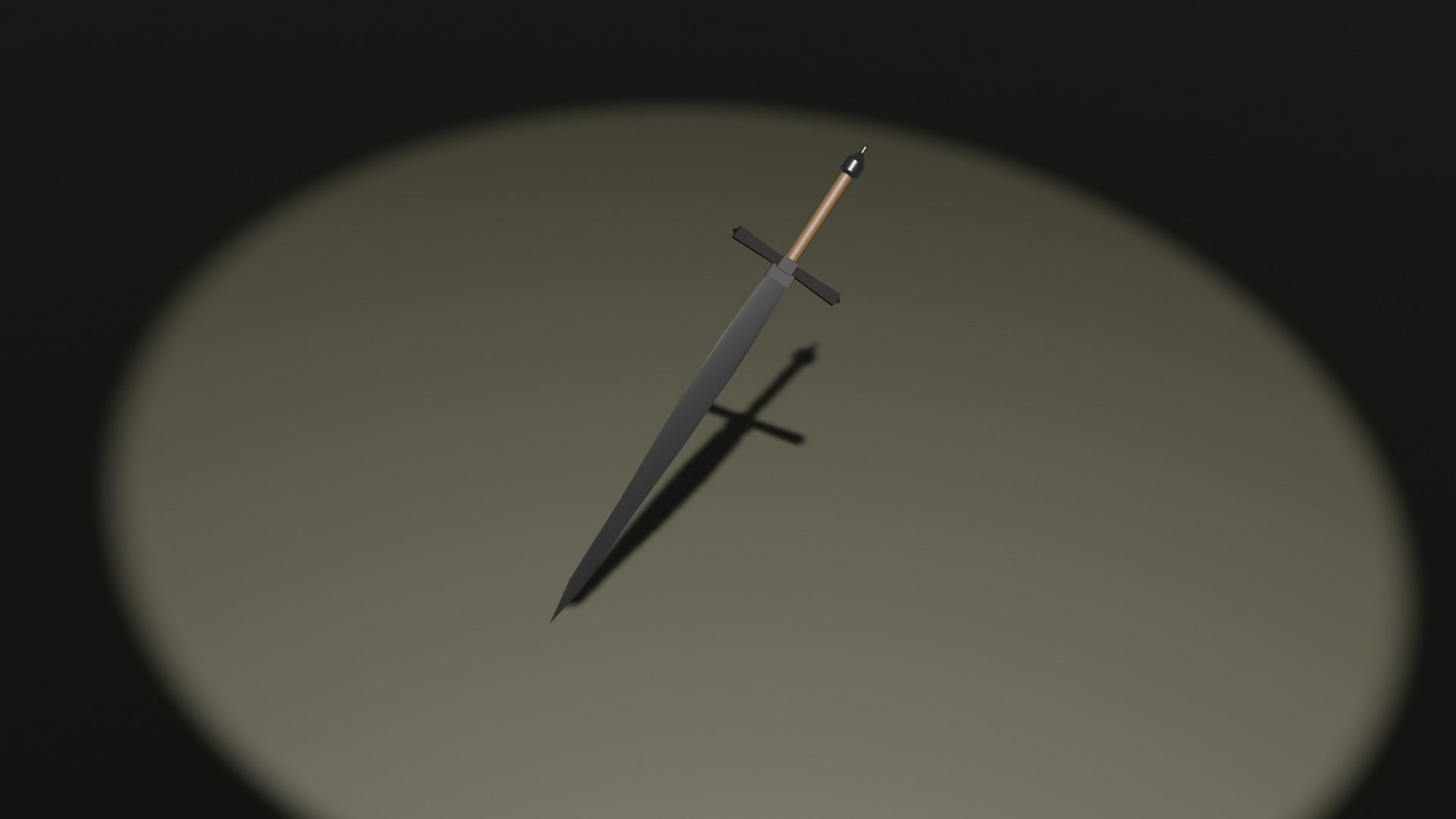 Low Polly Two Handed Sword free VR / AR / low-poly 3D model | CGTrader