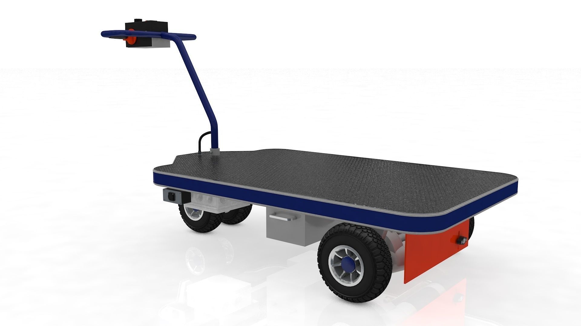 Electrical Transport Platform Trolley 3D model animated rigged | CGTrader