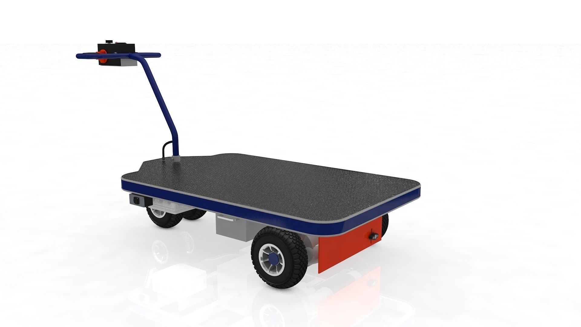 Electrical Transport Platform Trolley 3D model animated rigged | CGTrader