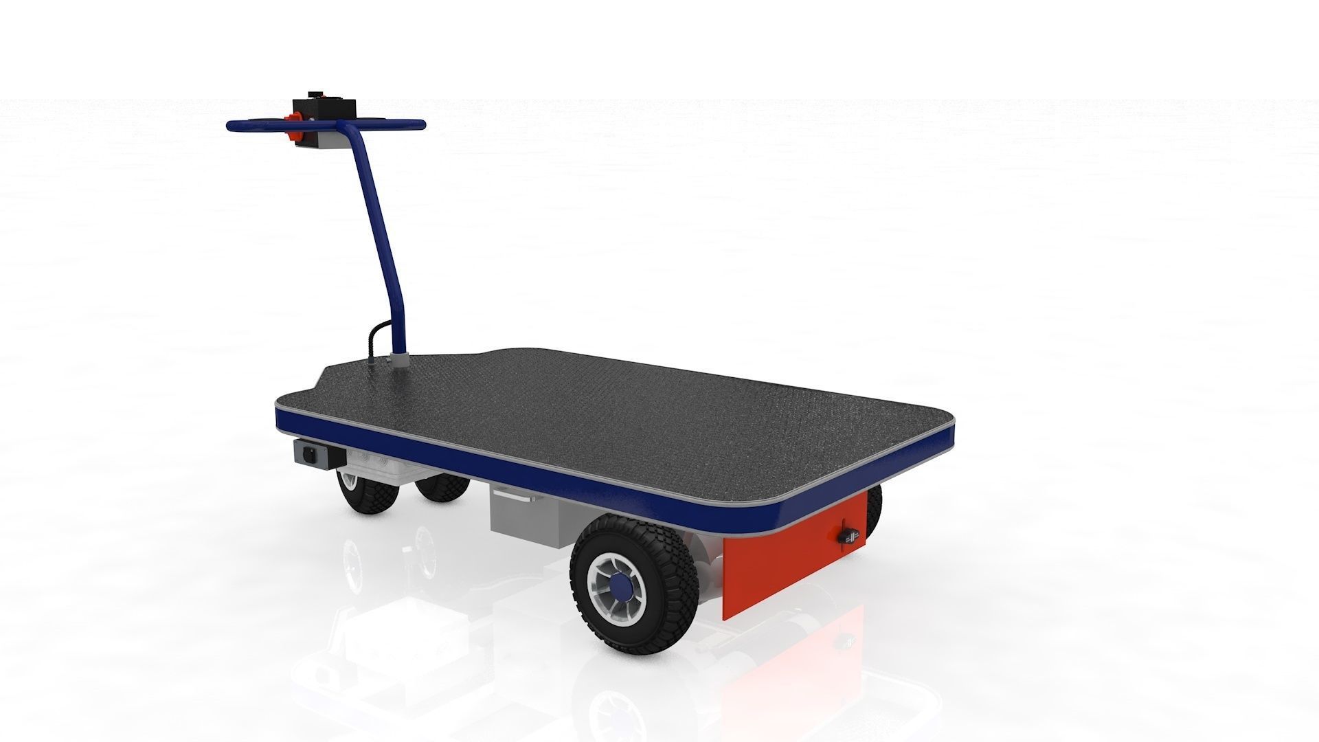 Electrical Transport Platform Trolley 3D model animated rigged | CGTrader