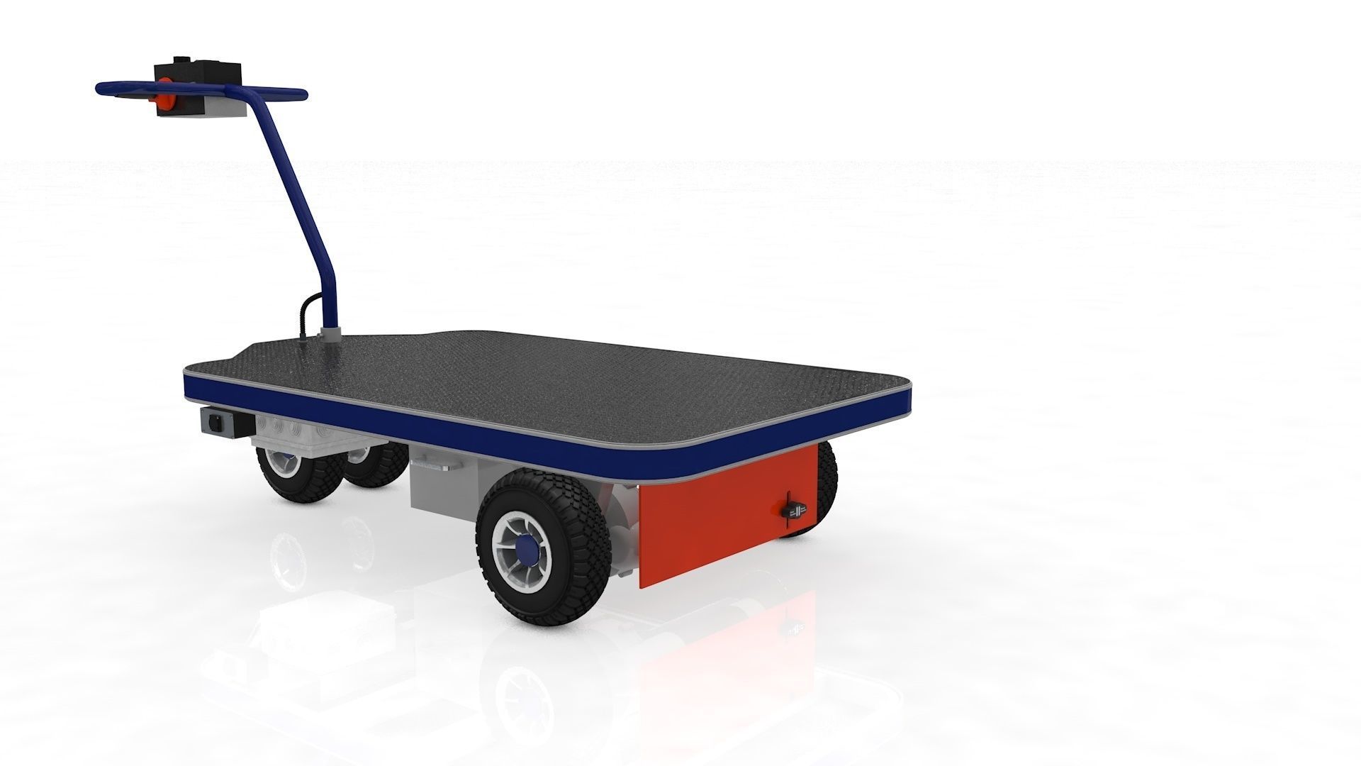 Electrical Transport Platform Trolley 3D model animated rigged | CGTrader