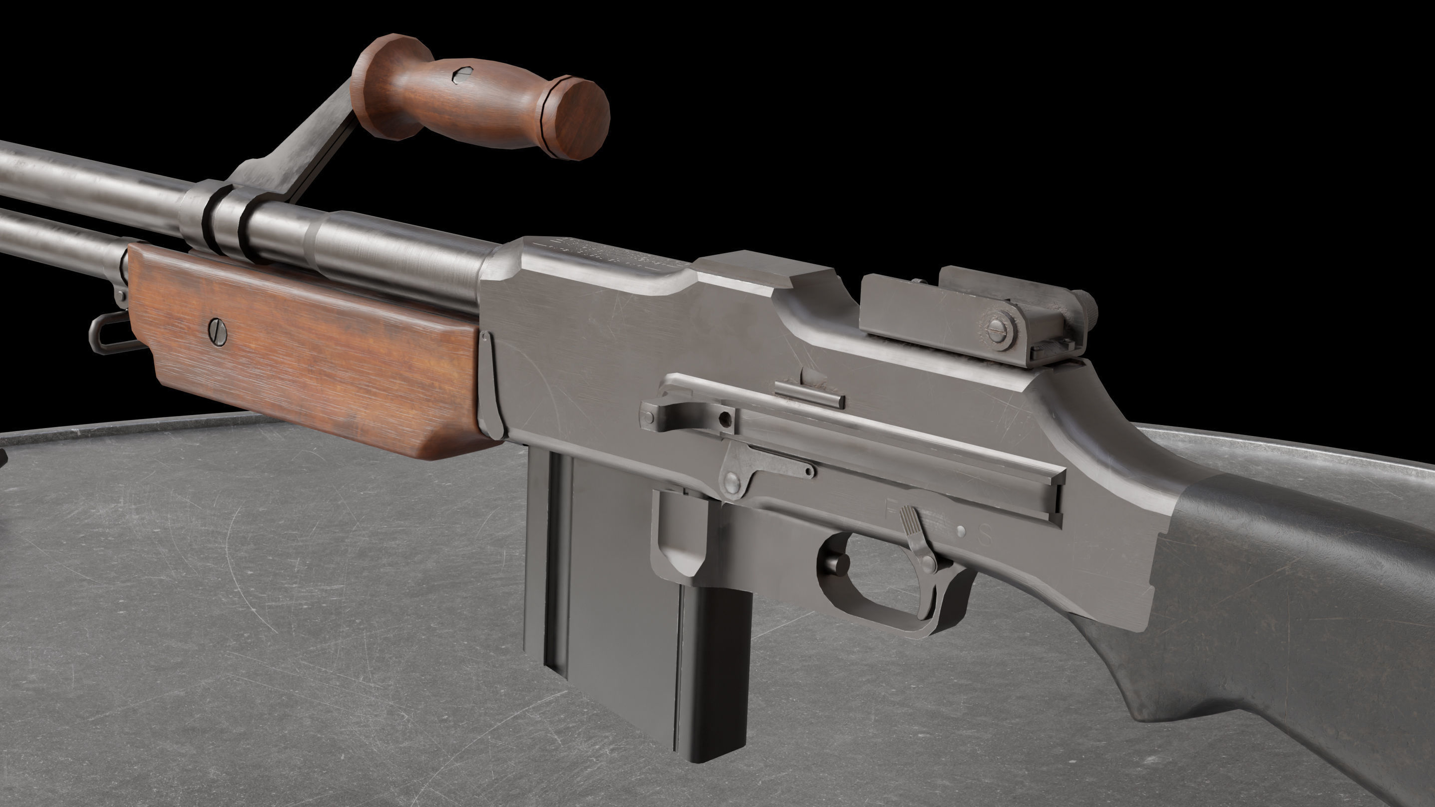 3D model BAR M 1918 VR / AR / low-poly | CGTrader
