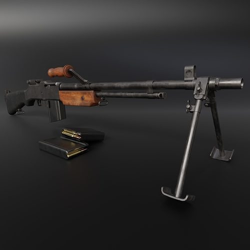 3D model BAR M 1918 VR / AR / low-poly | CGTrader