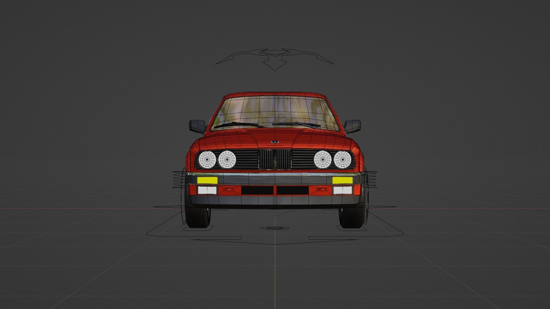 car bwm e 30 3D model rigged | CGTrader