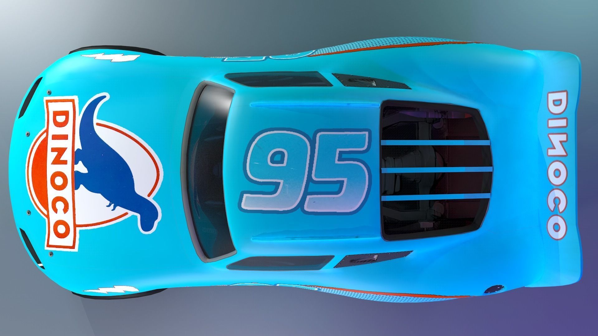 Dinoco Mcqueen 3D model | CGTrader