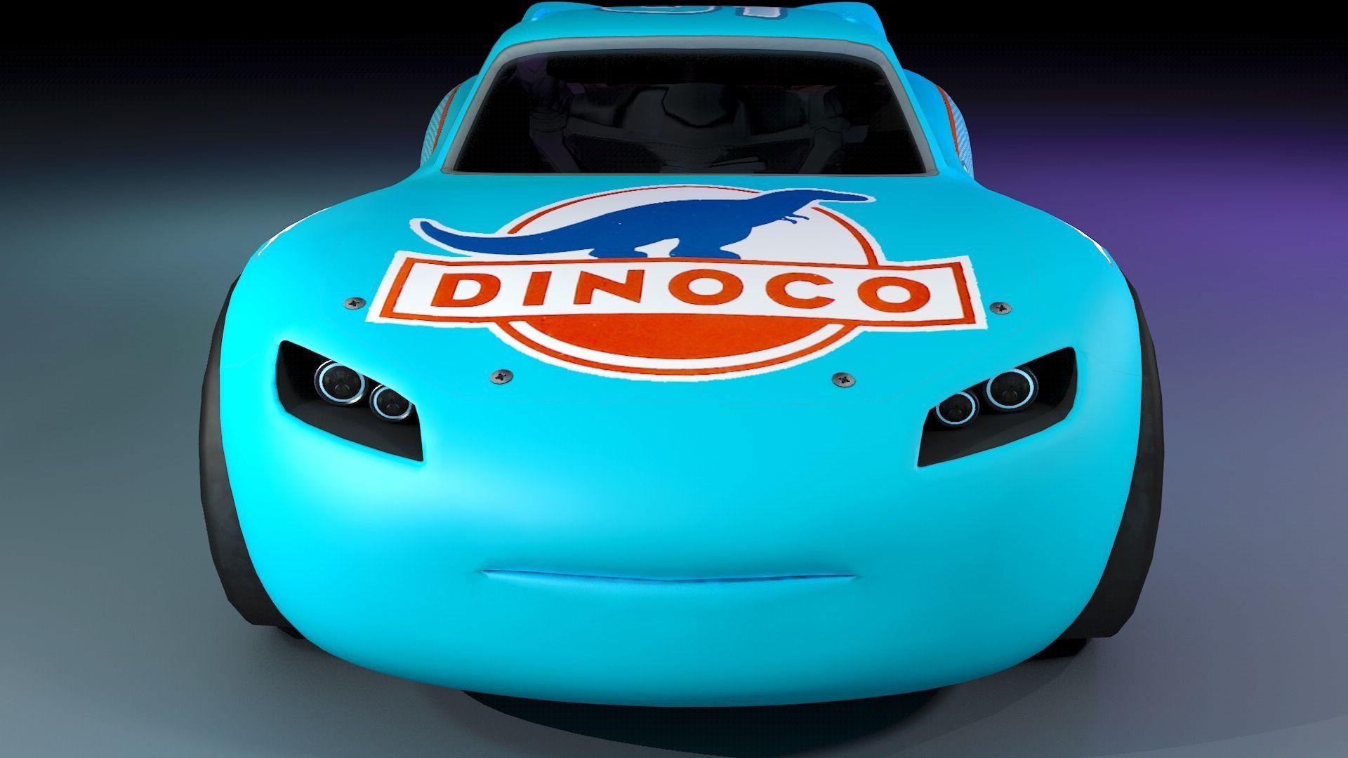 Dinoco Mcqueen 3D model | CGTrader