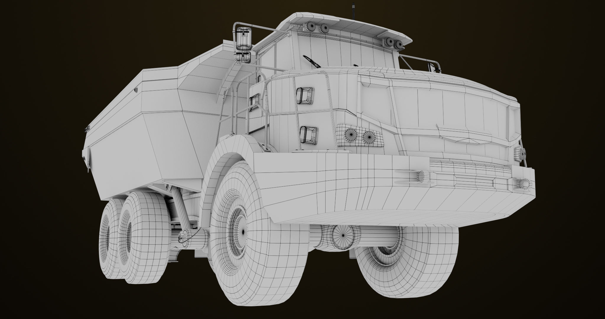 3D model Articulated Mining Truck 03 All PBR Unity UE Textures Included ...