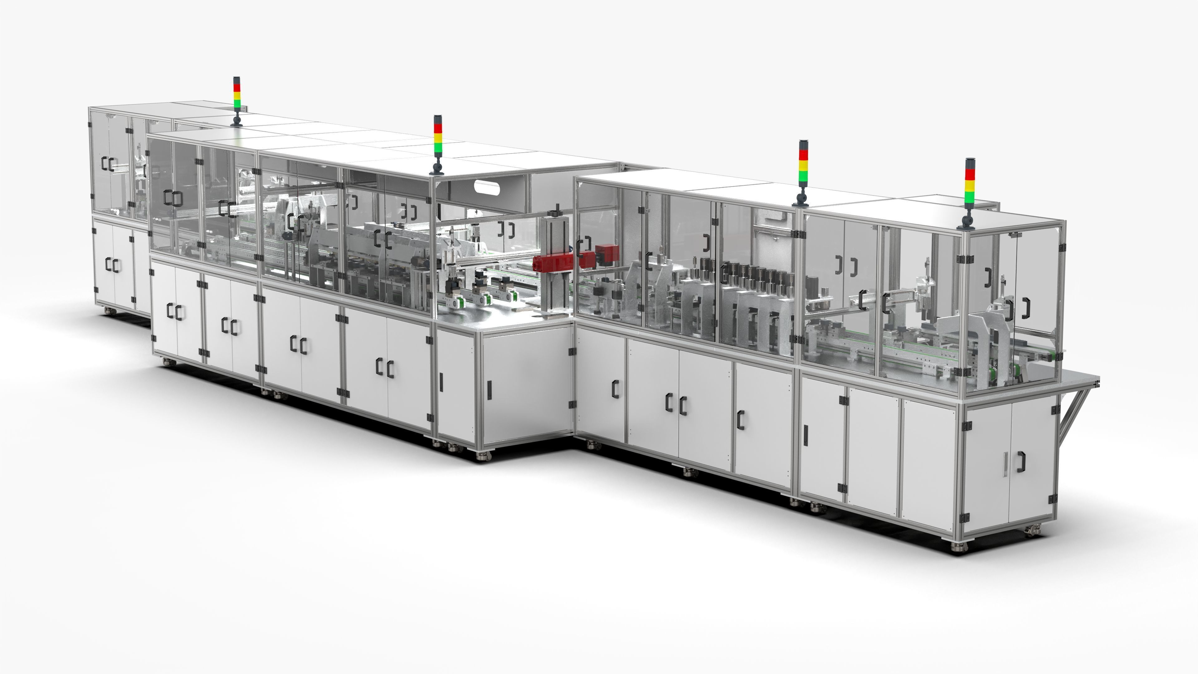 Transformer Shaping Test Sorting Production Line 3D model | CGTrader