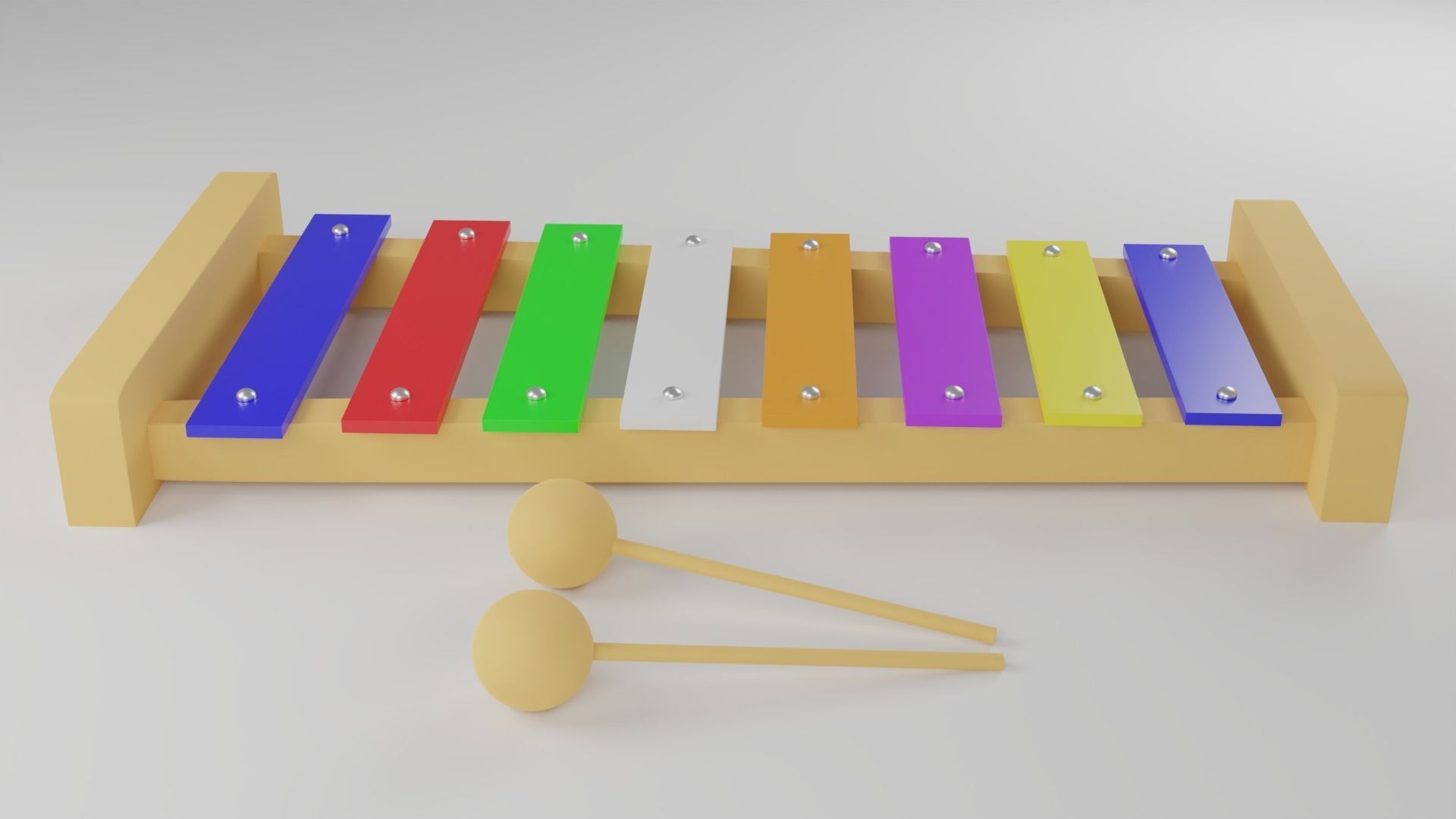 Xylophone Instrument Music 3D model | CGTrader