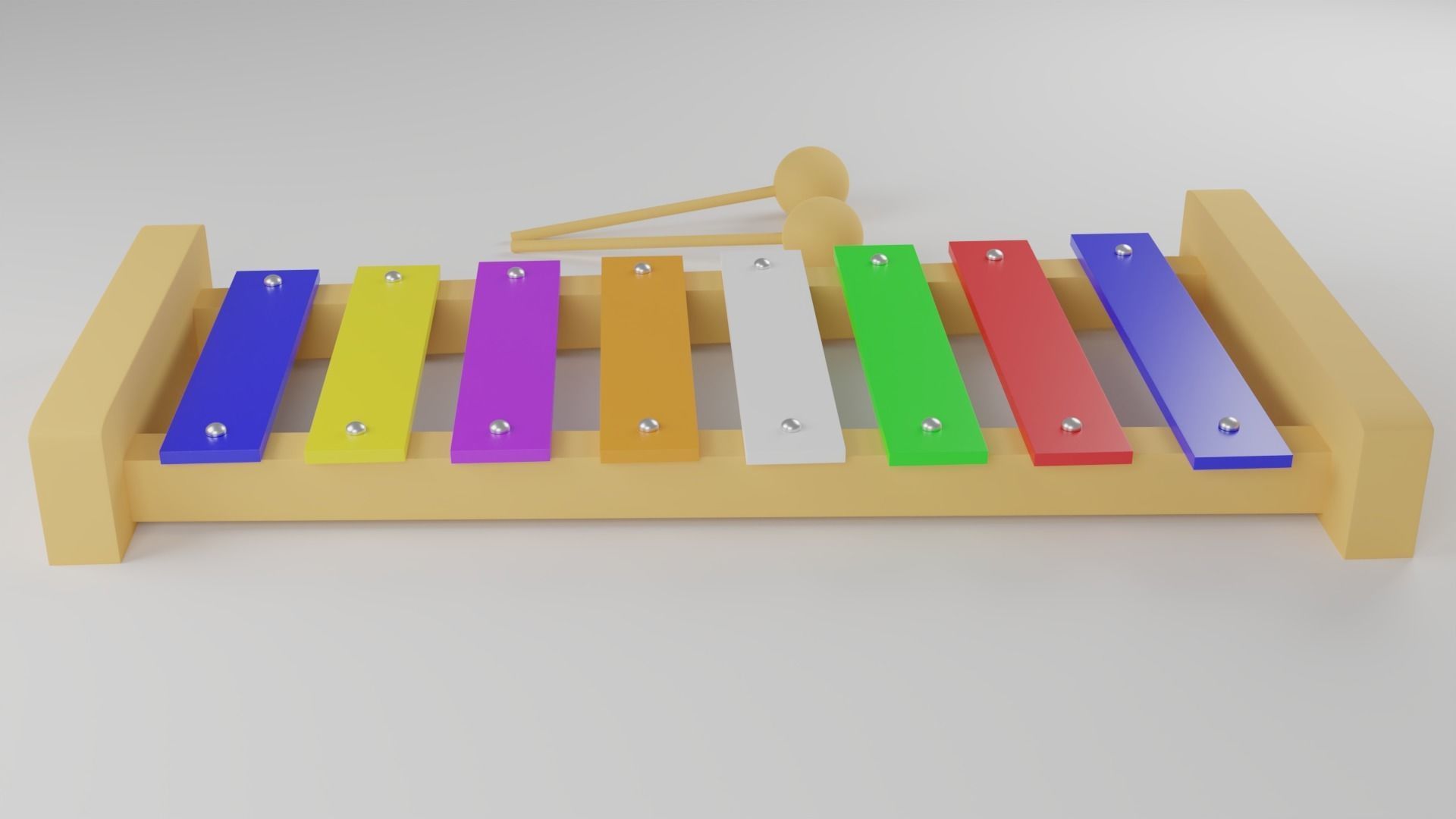 Xylophone Instrument Music 3D model | CGTrader