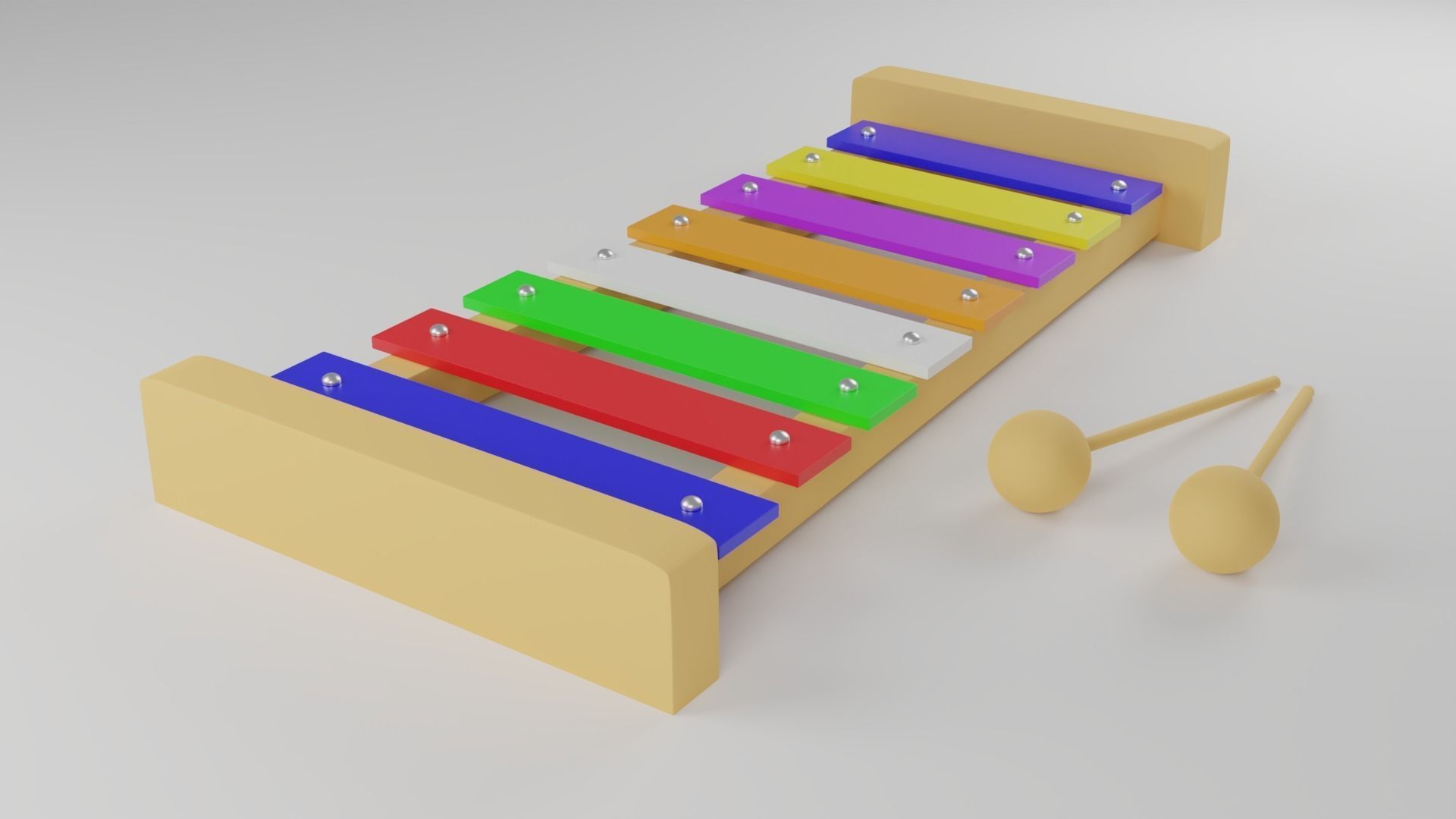 Xylophone Instrument Music 3D model | CGTrader