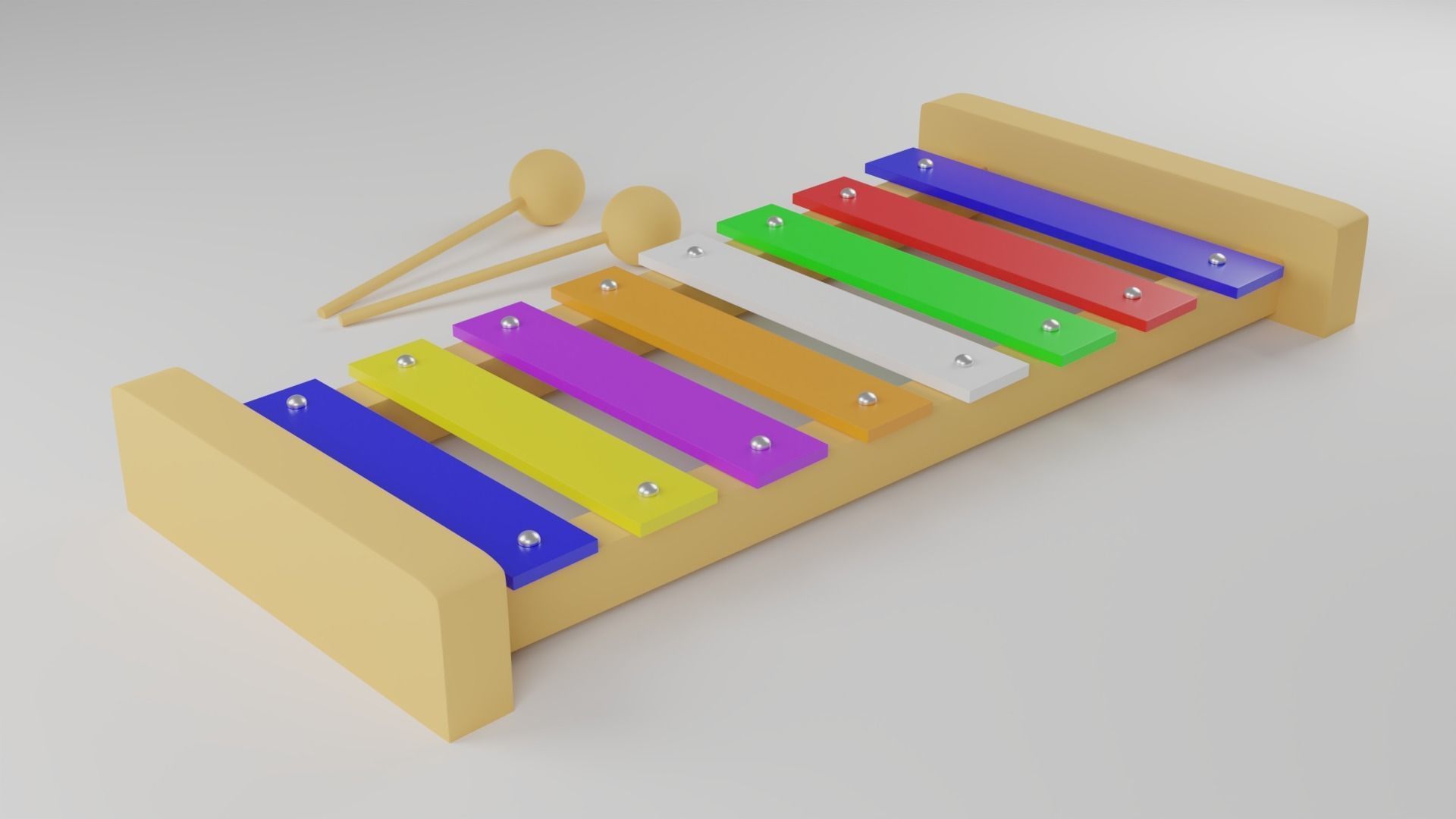 Xylophone Instrument Music 3D model | CGTrader