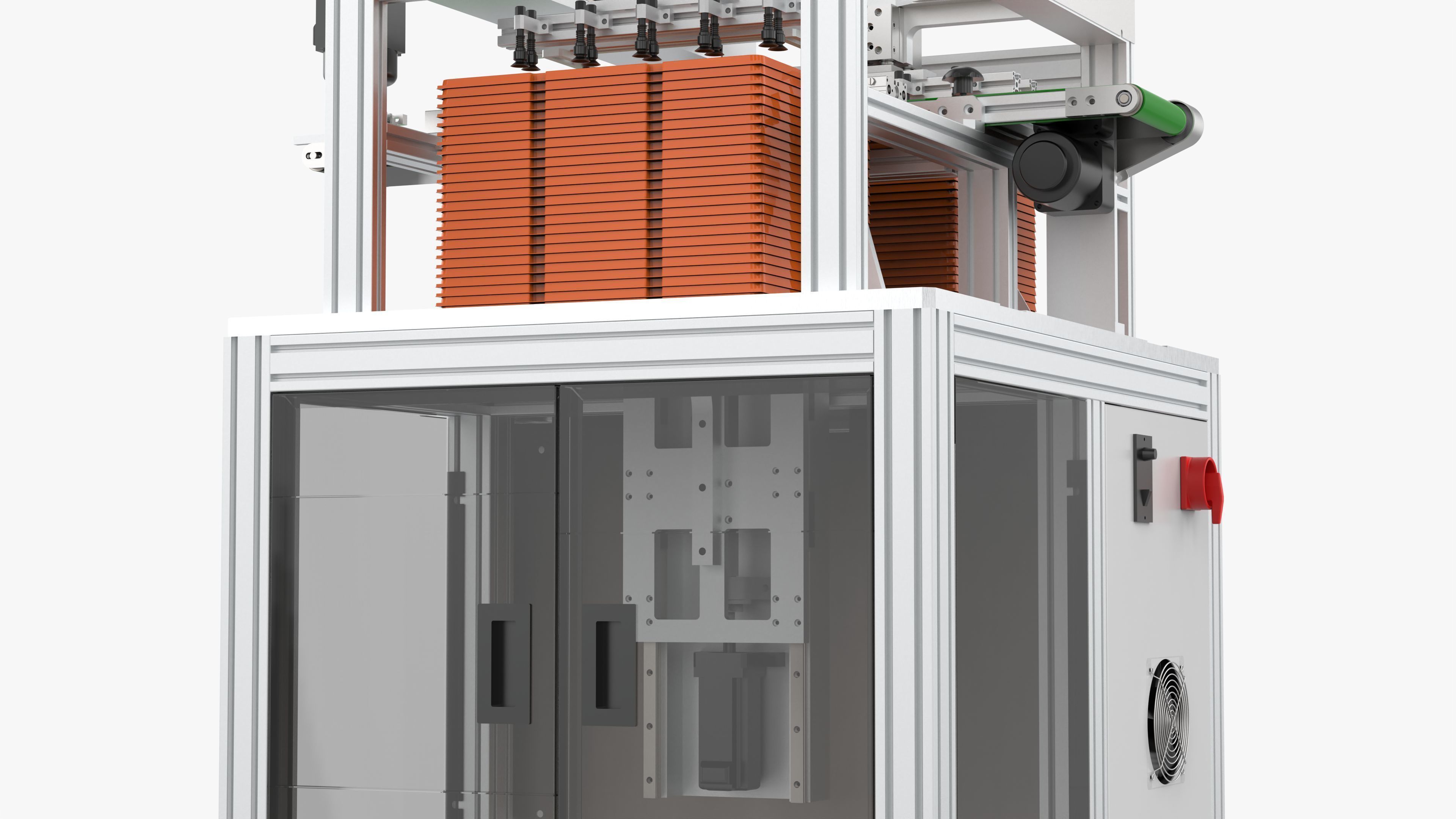 Automatic Lithium Battery Loading and Unloading Machine 3D model | CGTrader