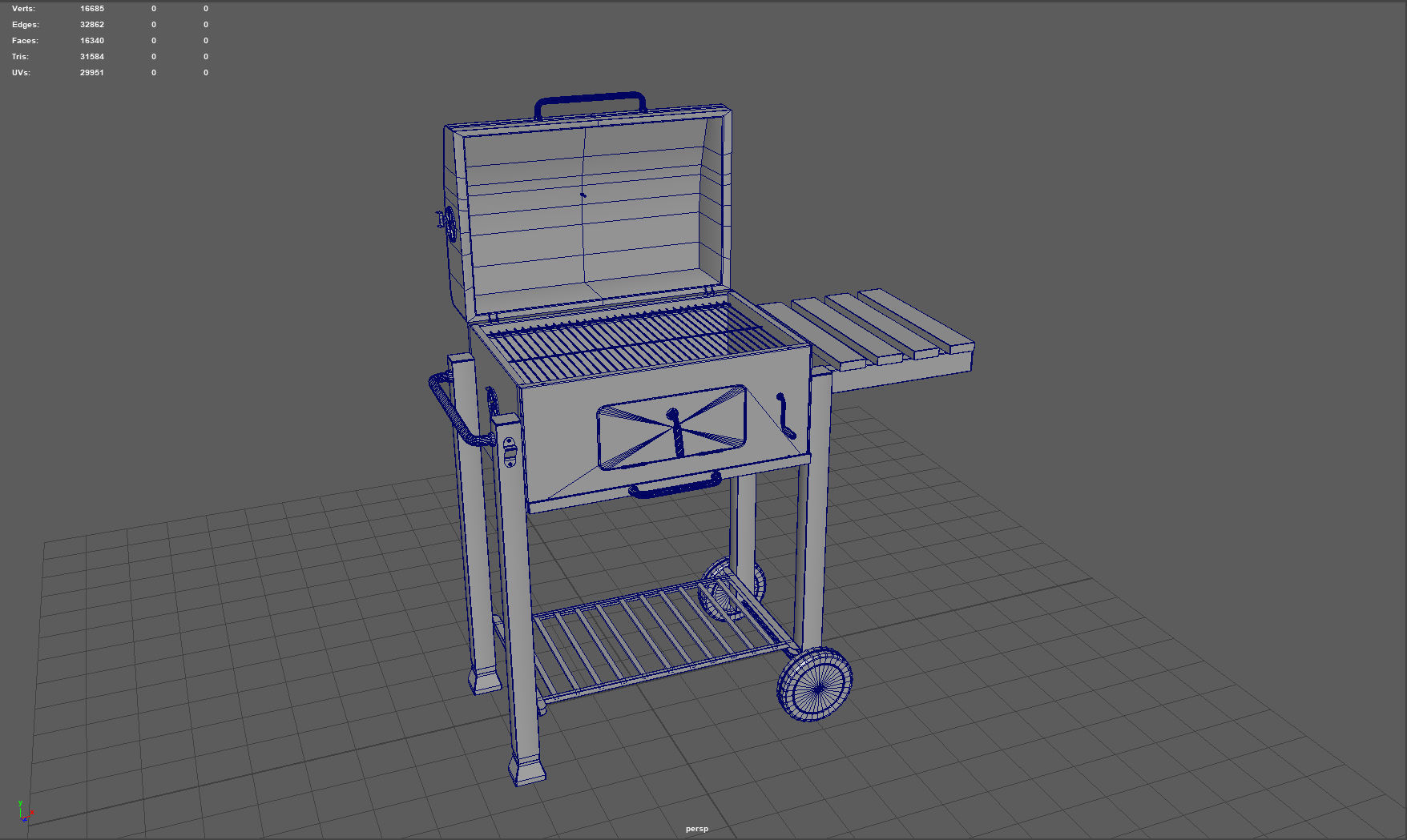 3D model Barbecue VR / AR / low-poly | CGTrader