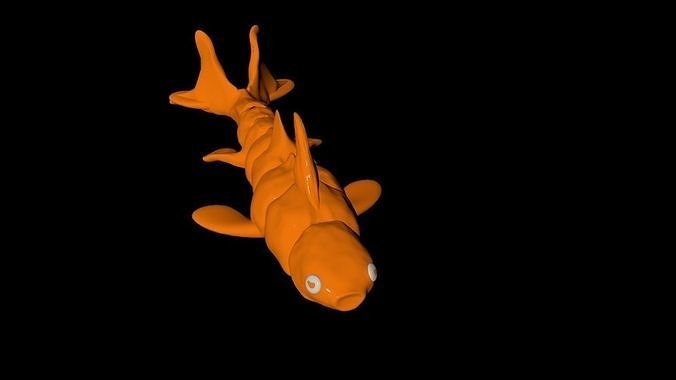 Articulated Koi Fish 3D model 3D printable | CGTrader
