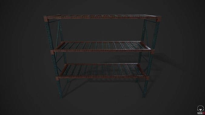3D model Industrial Shelving Unit VR / AR / low-poly | CGTrader