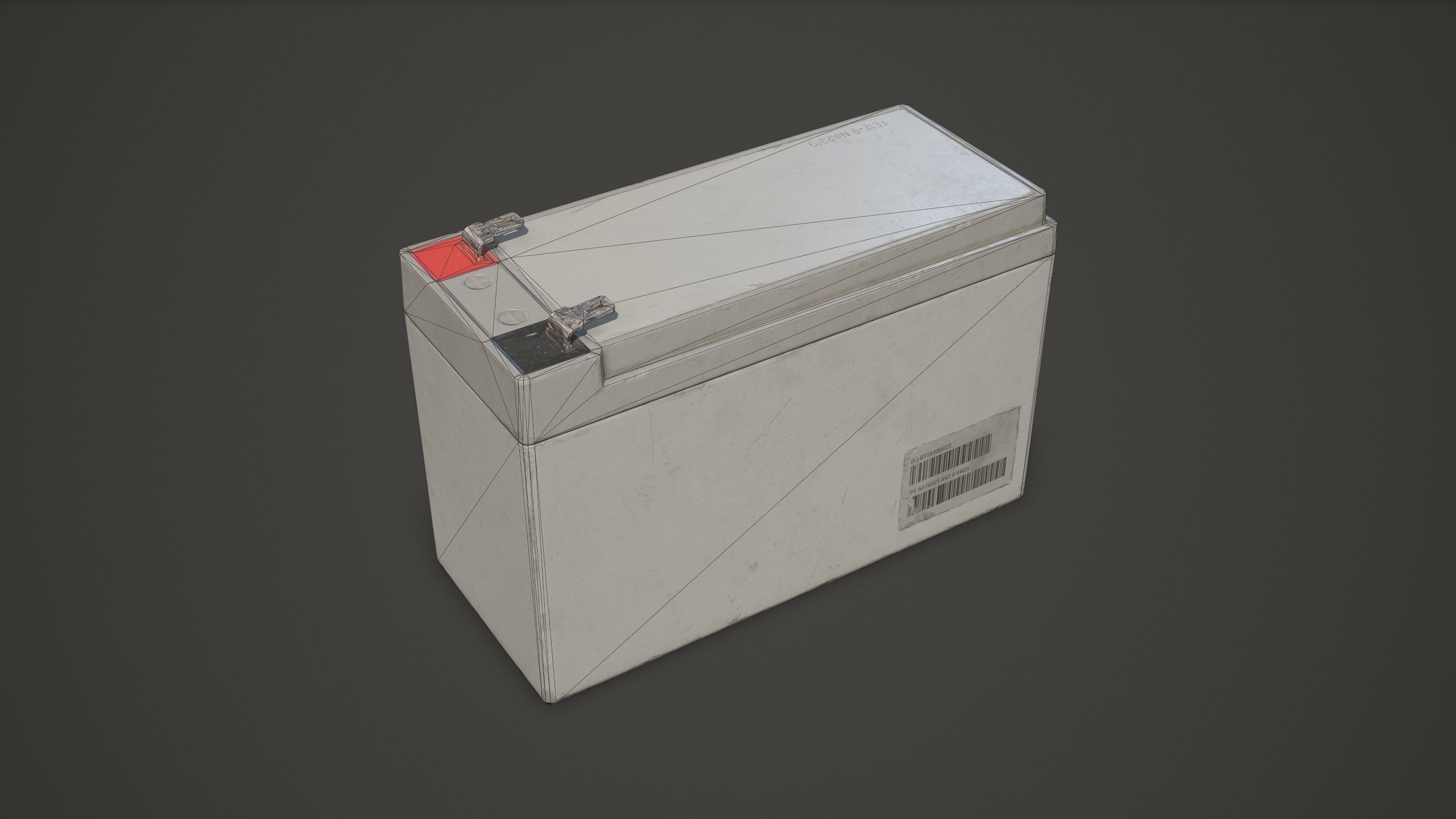 3D model Battery FE 12 Volt - PBR Game Ready VR / AR / low-poly | CGTrader