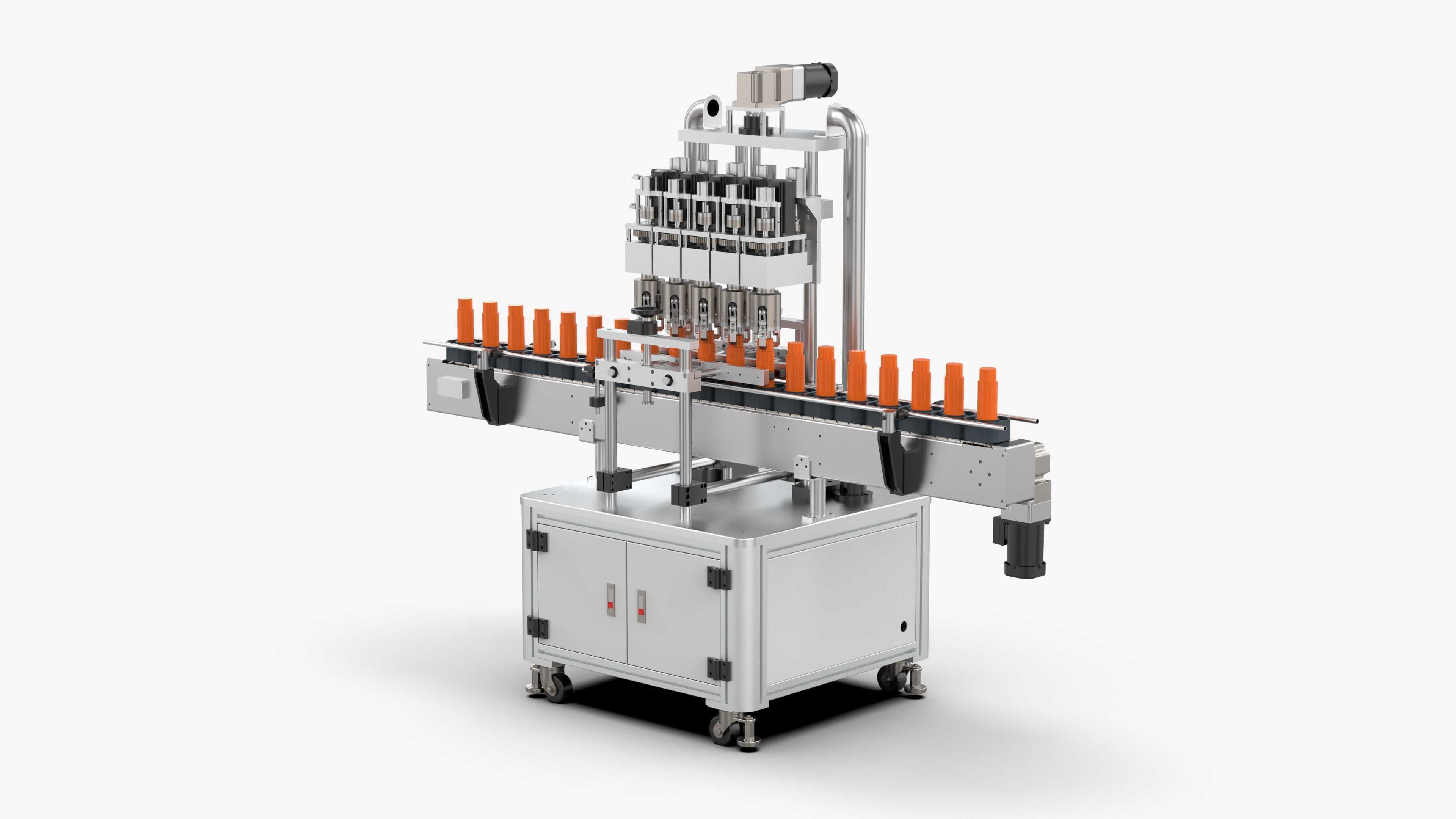 Automatic Plastic Bottle Pressing and Capping Machine 3D model | CGTrader