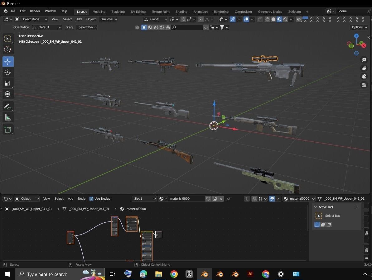 Sniper Pack Rigged 3D model rigged | CGTrader