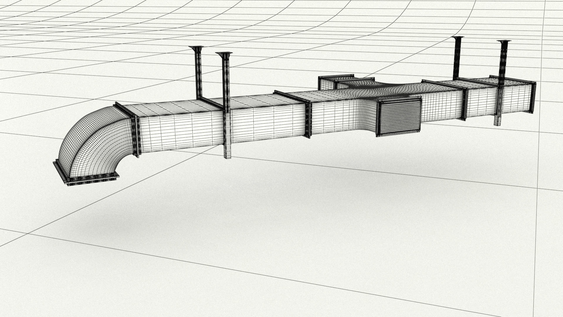 laos HVAC Air Duct 3D model | CGTrader