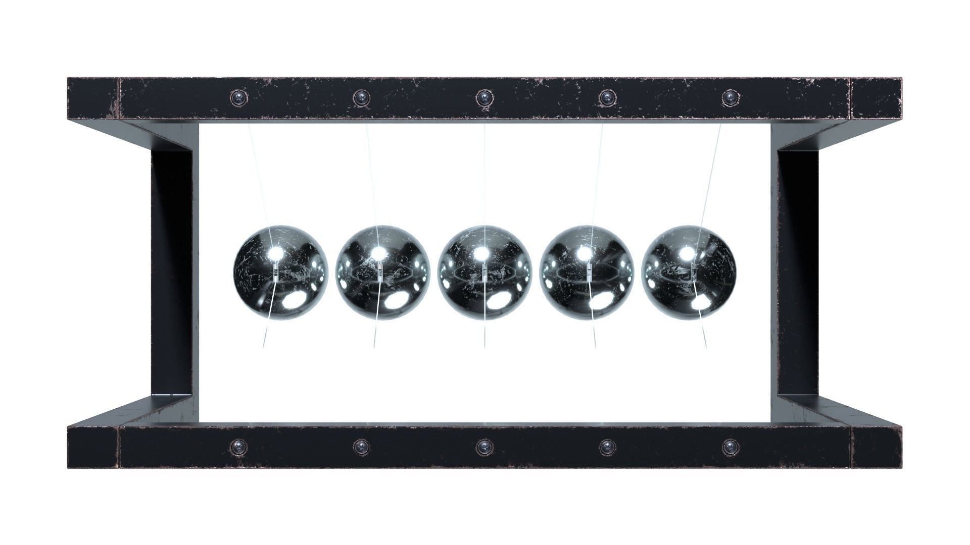 Worn Metal Pendulum 3D model | CGTrader