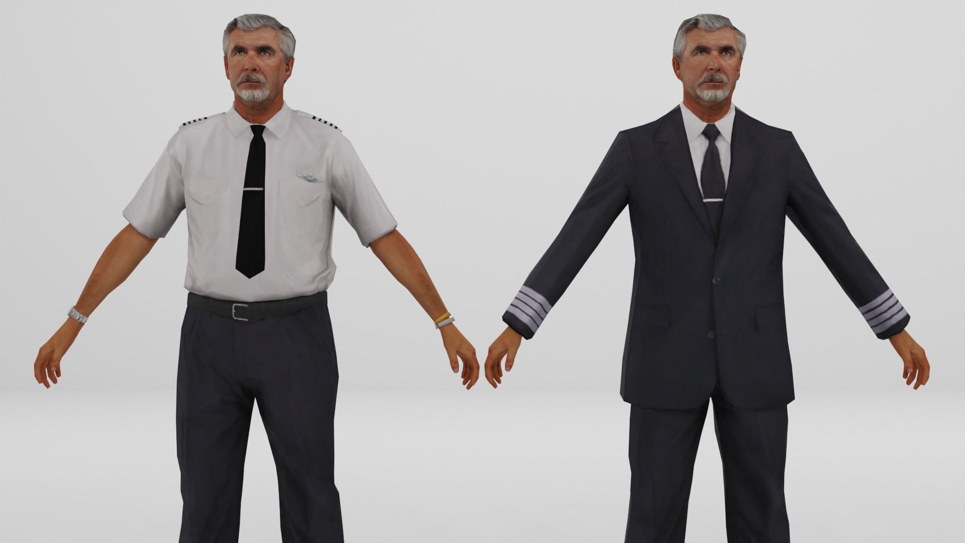 3D model Pilot Low-poly 3D model VR / AR / low-poly | CGTrader