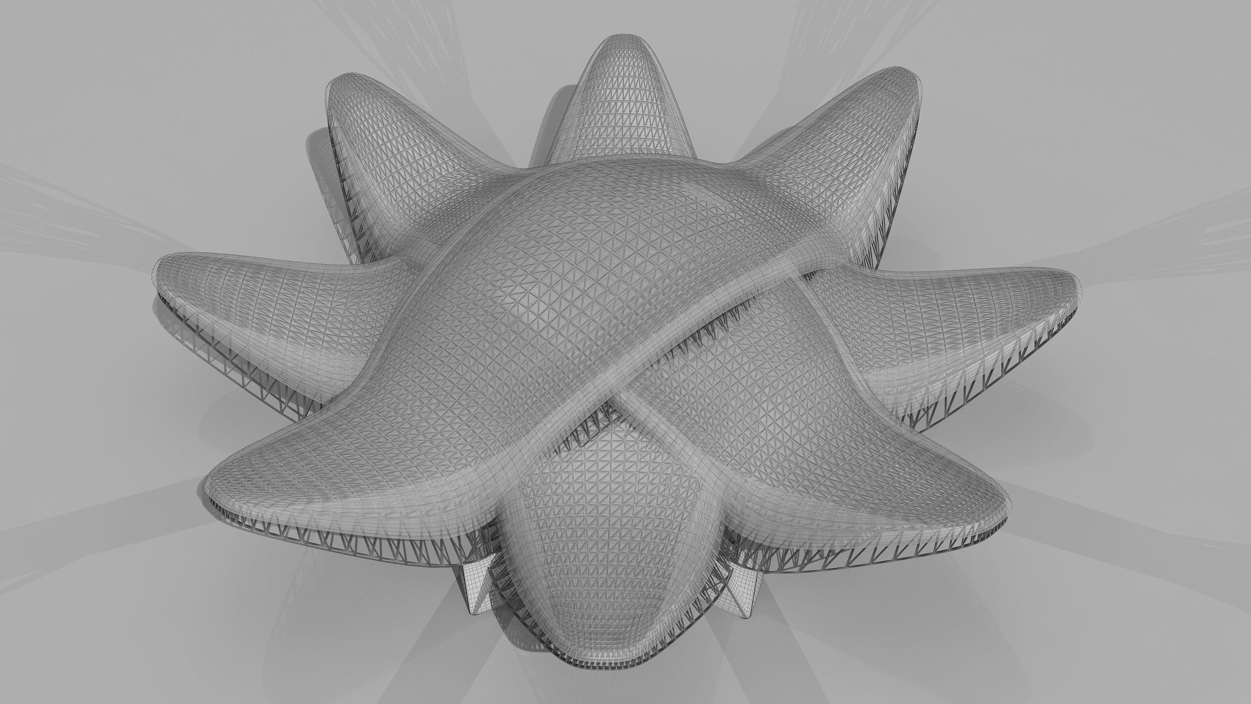 0163 - Parametric Shade Structure 3D model | CGTrader