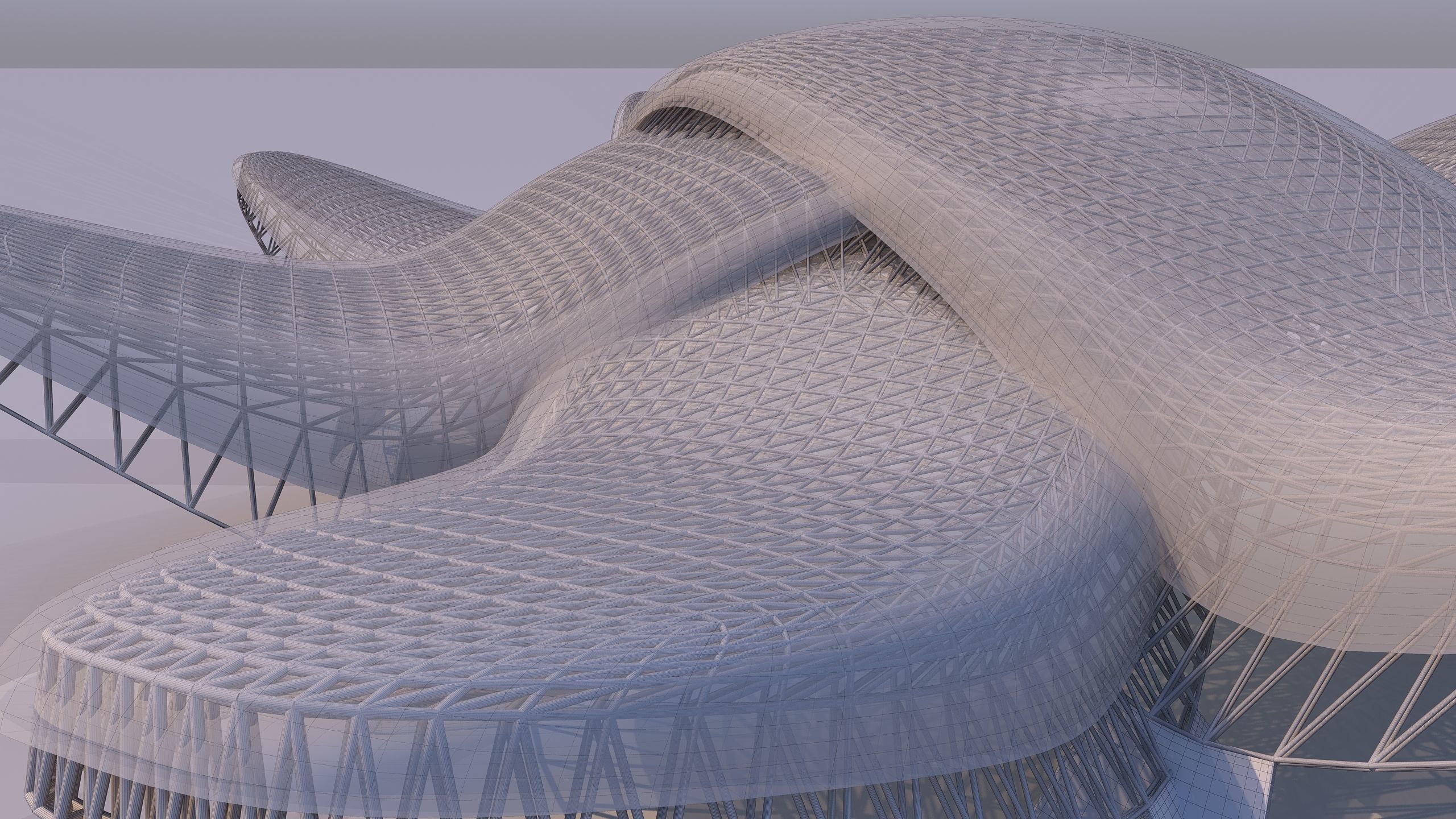 0163 - Parametric Shade Structure 3D model | CGTrader