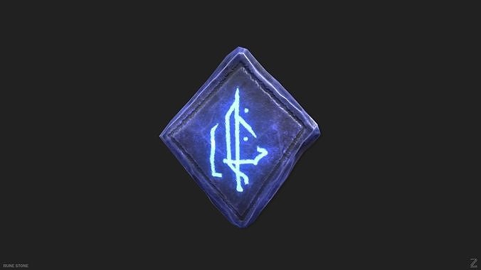 3D model Rune stone VR / AR / low-poly | CGTrader