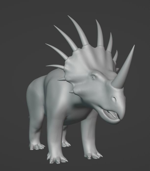 Styracosaurus Dinosaur Model 3D model | CGTrader