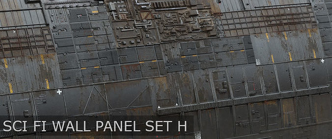 Scifi Wall Panel Texture Set G Texture Texture | CGTrader